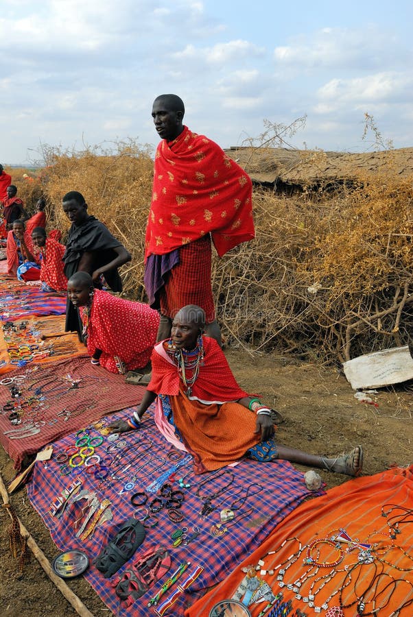 Masai market editorial image. Image of attractive, handmade - 37618625