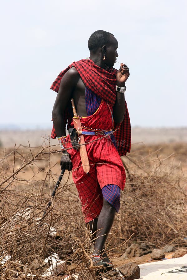 Masai portrait. editorial photography. Image of duty - 16289757