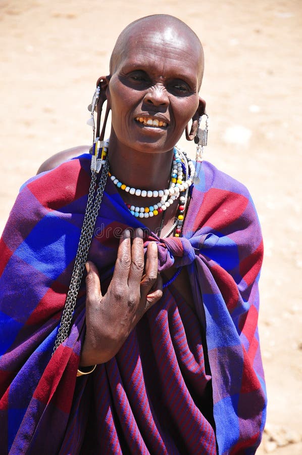 Masai woman editorial stock photo. Image of holiday, africa - 27078428