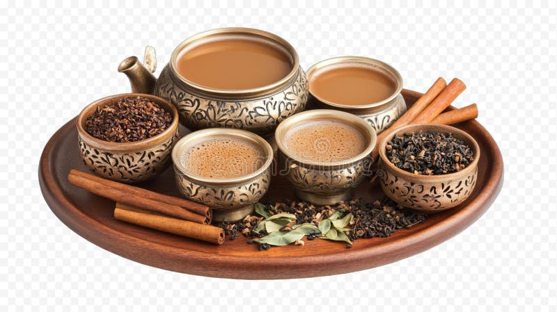 Masala Chai Set Tea for Spiced Tea Stock Image - Illustration of ...