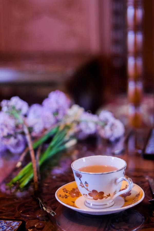 Masala Chai Tea India Bread Butter Lilac Flower Stock Photos - Free ...