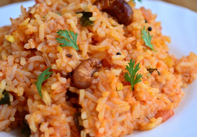 Masala rice stock photo. Image of south, tangy, breakfast - 47871144