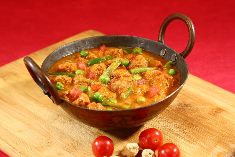 Masala Soya Mater or Soyabeen Mutter Stock Photo - Image of coriander ...