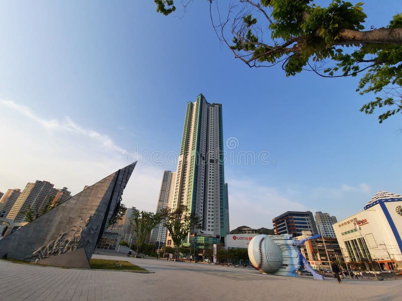 Masan Baseball Stadium editorial stock photo. Image of south - 266633753