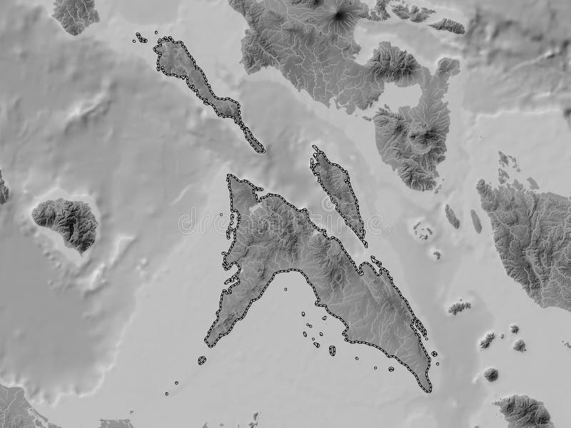 Masbate, Philippines. Grayscale. No Legend Stock Illustration ...