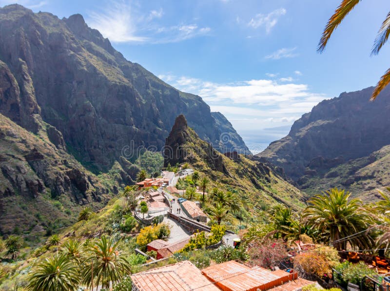 Masca Canyon through a Fisheye Lens Stock Photo - Image of tenerife ...