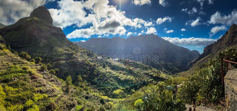 Masca Valley, Tenerife, Spain Stock Photo - Image of nature, mountain ...