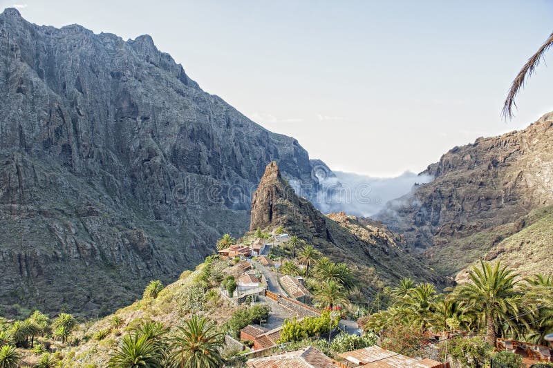 Masca Valley, Tenerife, Spain Stock Photo - Image of hiking, mountain ...