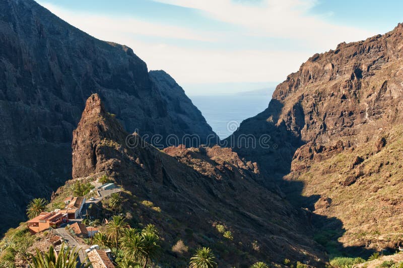 Masca village, Tenerife stock photo. Image of pinnacle - 22302034