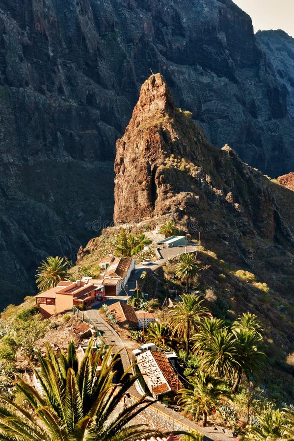 Masca village, Tenerife stock photo. Image of pinnacle - 22302034