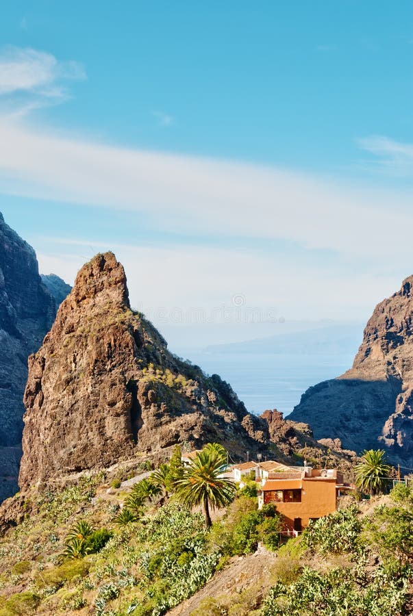 Masca village, Tenerife stock image. Image of islands - 22334641