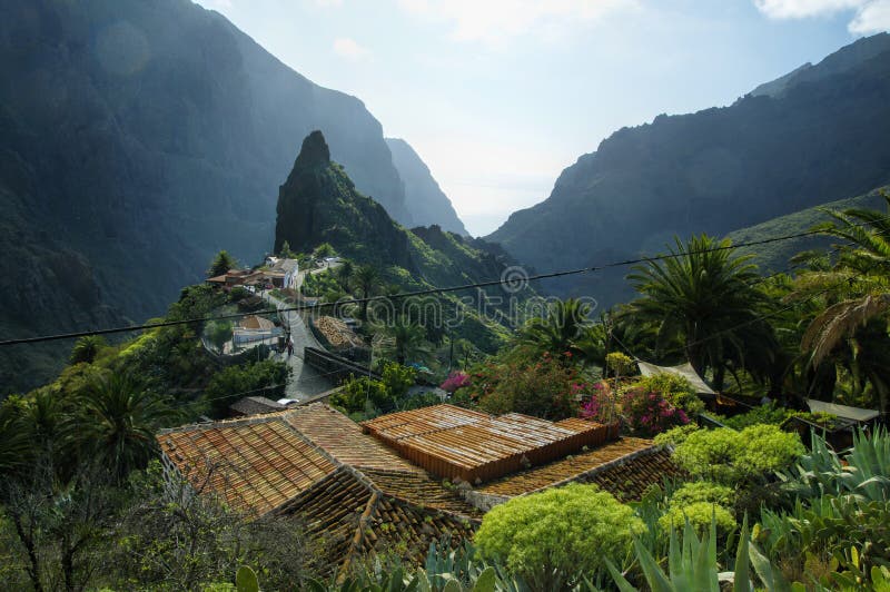 Masca Village in Tenerife stock image. Image of masca - 27987373