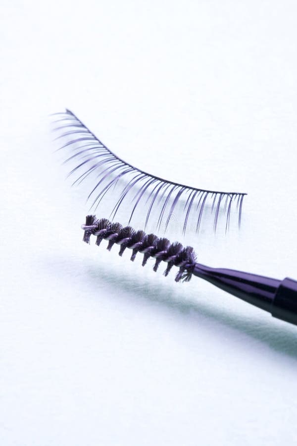 Eyelashes Barcode with Mascara Stock Photo - Image of arched, paper ...