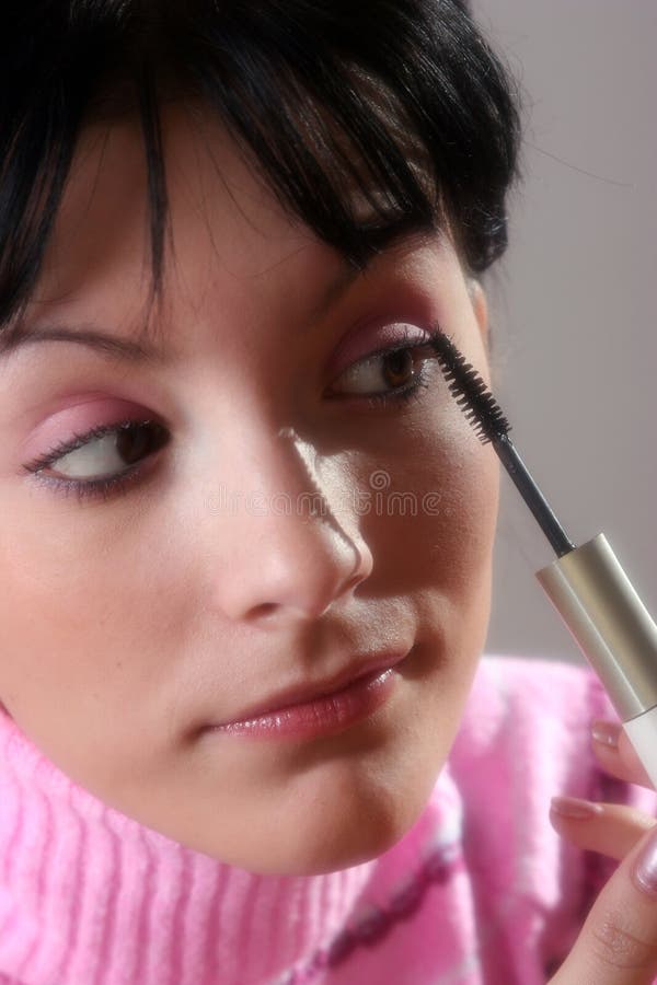 Mascara stock photo. Image of beautiful, mascara, girl - 122156
