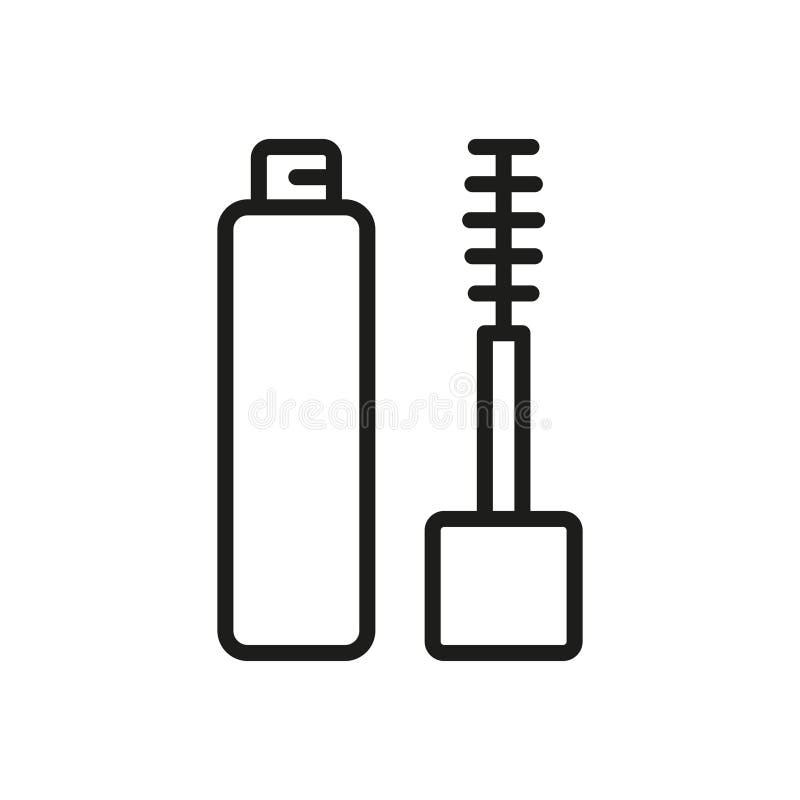 Mascara Beauty Make Up Icon Vector Basic Design Stock Vector ...