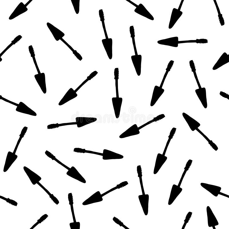 Mascara seamless pattern stock vector. Illustration of luxury - 62861091