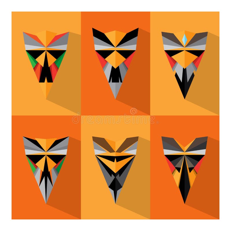 Maschera di timore illustrazione vettoriale. Illustrazione di mestiere ...