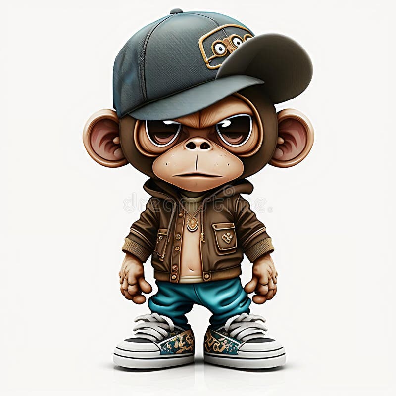 Cyber Monkey stock illustration. Illustration of face - 267890012