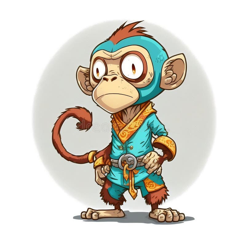 Cyber Monkey stock illustration. Illustration of play - 267890039