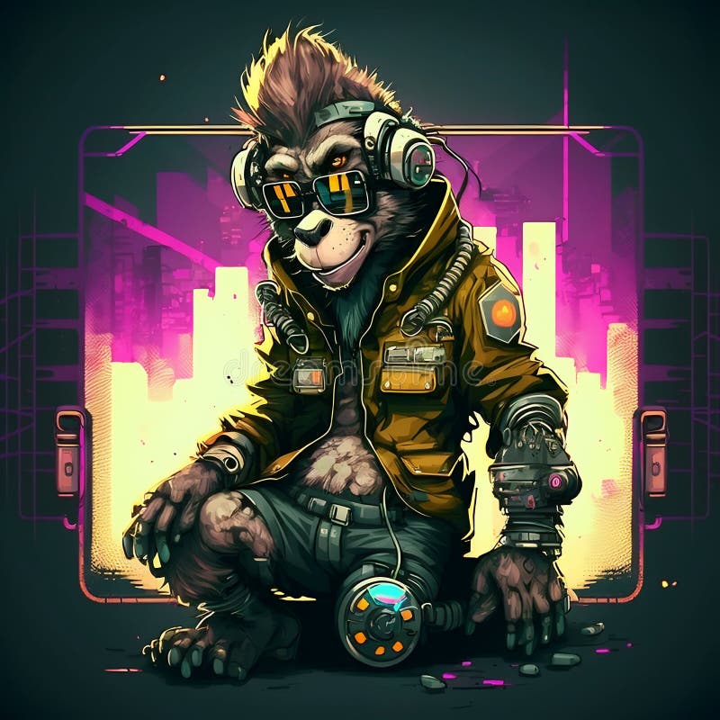 Cyber Monkey Stock Illustrations – 537 Cyber Monkey Stock Illustrations ...