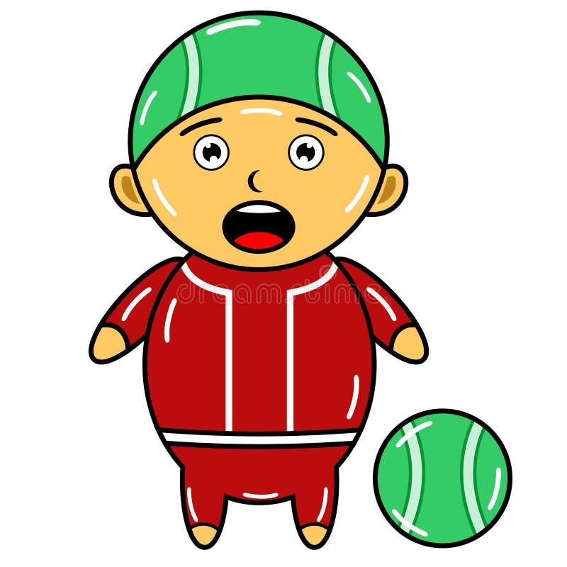 Mascot chibi baseball stock vector. Illustration of girl - 208030045