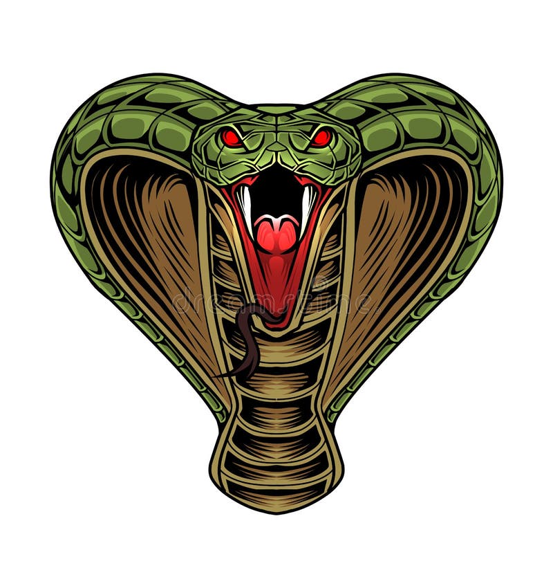 Cobra Head Vector Head Snake Logo Design Stock Vector - Illustration of ...