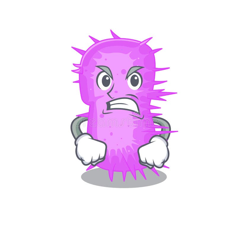 Mascot Design Concept of Acinetobacter Baumannii with Angry Face Stock ...