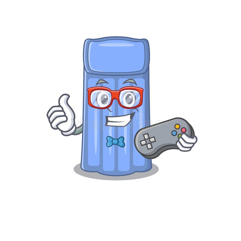 Mascot Design Concept of Water Mattress Gamer Using Controller Stock ...