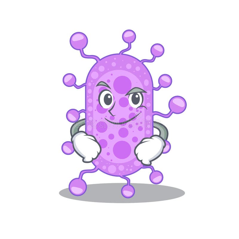 A Mascot Design of Mycobacterium Having Confident Gesture Stock Vector ...
