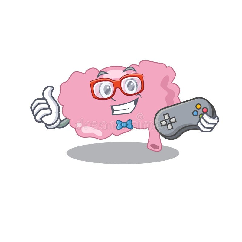 Brain of the gamer stock illustration. Illustration of concept - 159817862