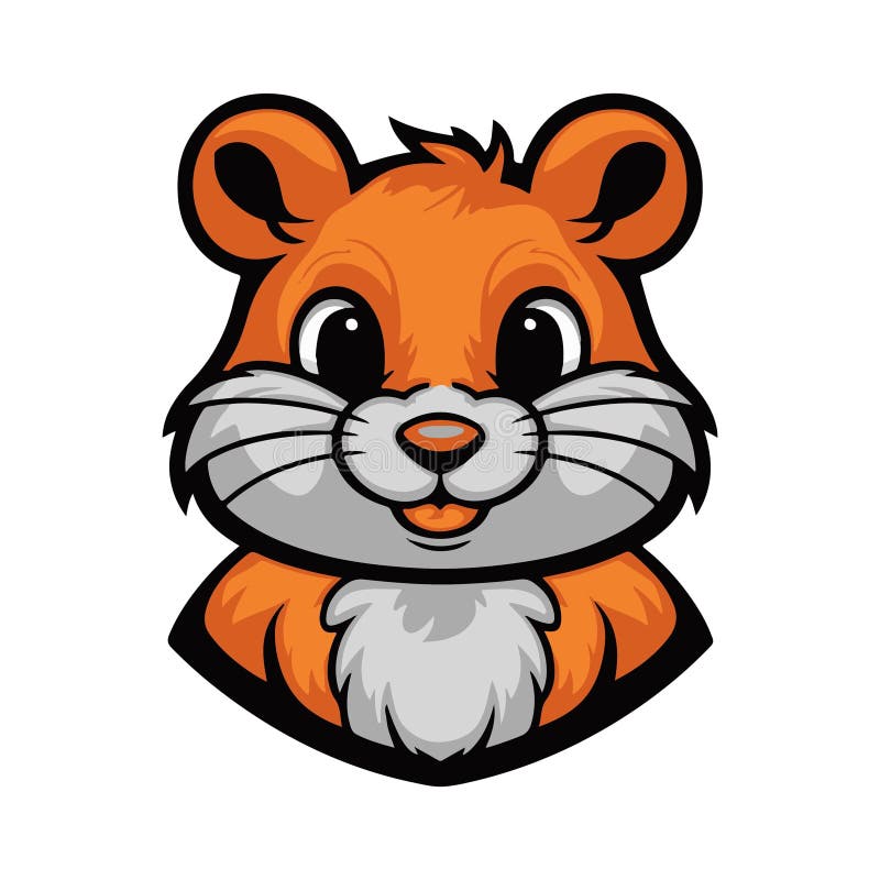 Mascot of Hamster Face Vector Artwork Stock Vector - Illustration of ...