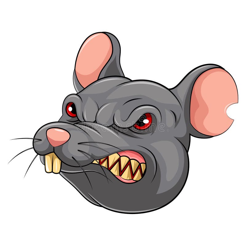 Mascot Head of an mouse stock vector. Illustration of funny - 152081210