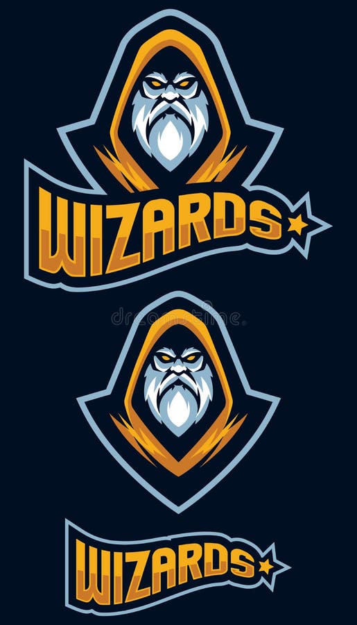Wizard Team Mascot stock vector. Illustration of robe - 261775230