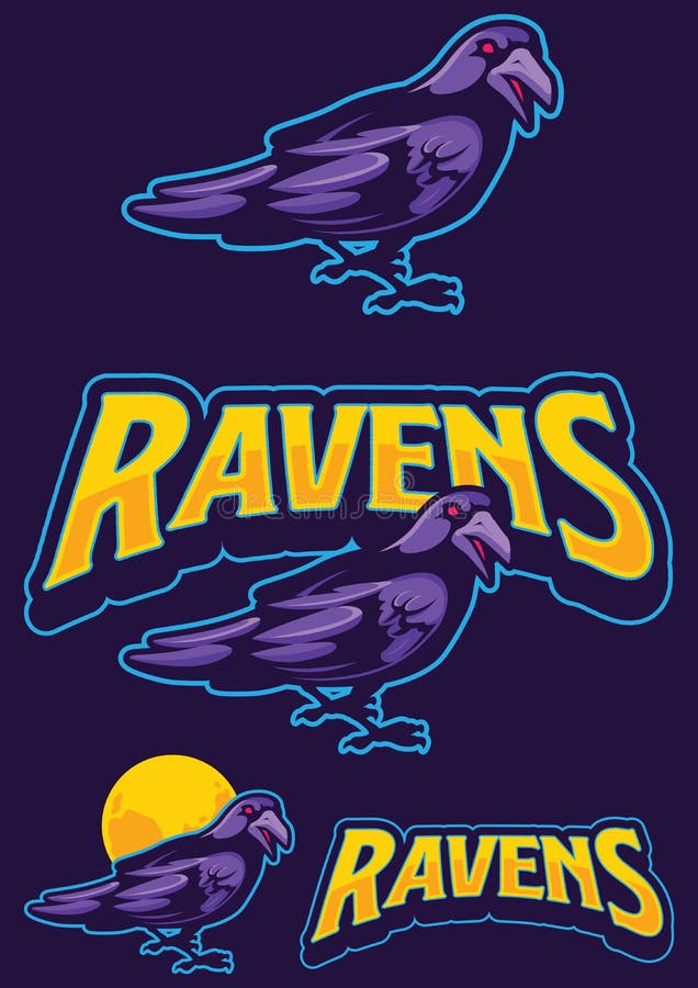 Raven Team Mascot Stock Illustrations – 144 Raven Team Mascot Stock ...