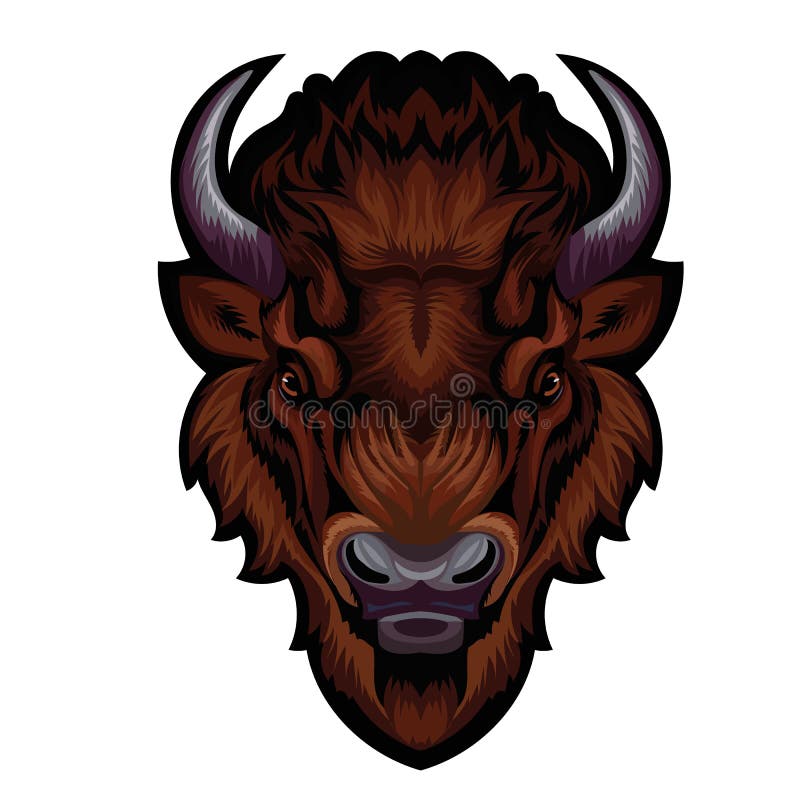 American Buffalo Face Stock Illustrations – 271 American Buffalo Face ...