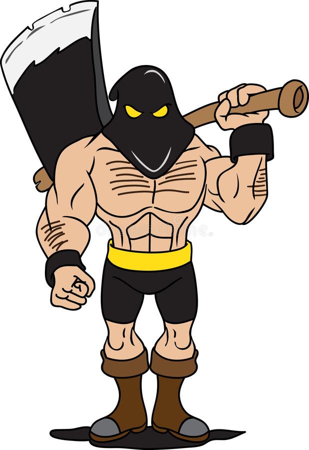 Mascota Del Verdugo Del Hacha Ilustración del Vector - Ilustración de ...