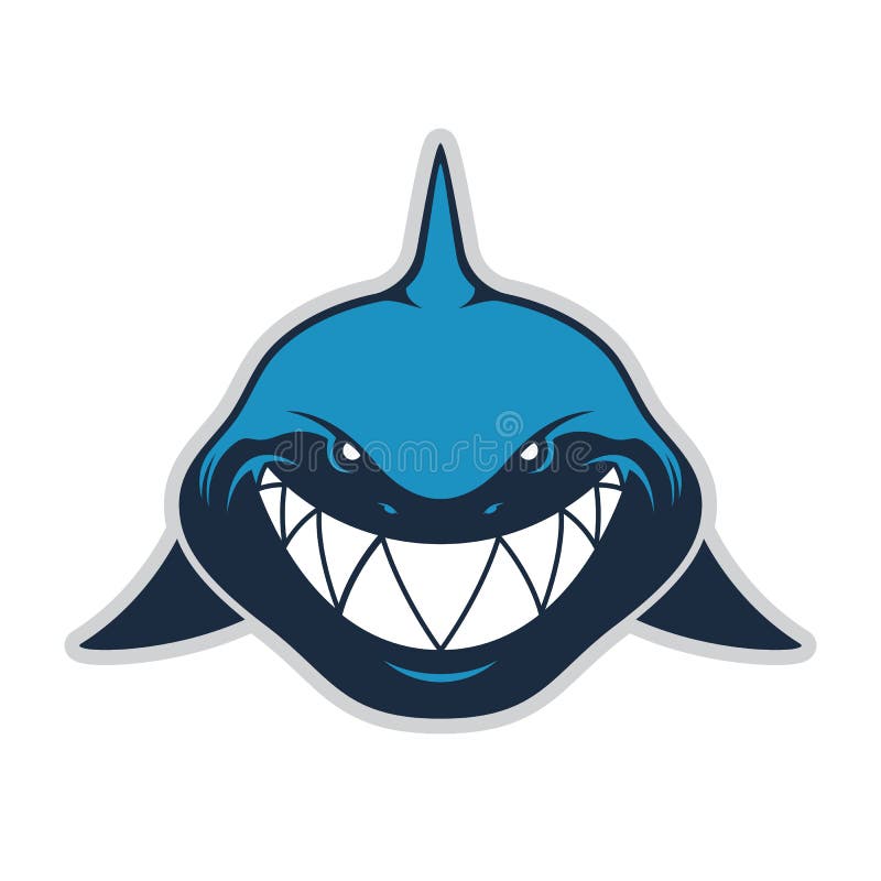 Mascotte Di Logo Dello Squalo Illustrazione Vettoriale - Illustrazione ...