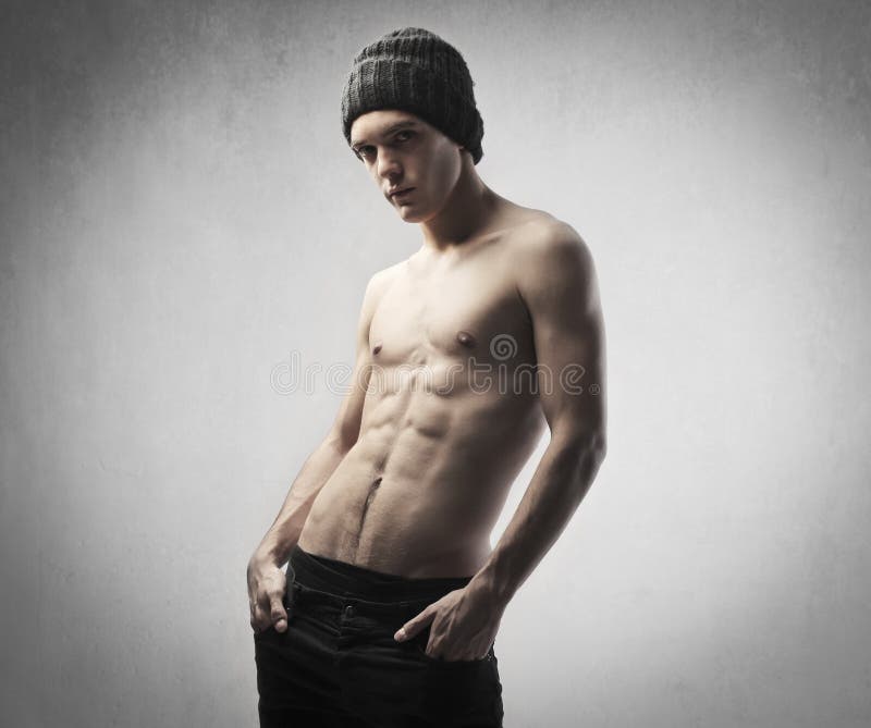 Masculine beauty stock image. Image of fitness, wall - 24062731