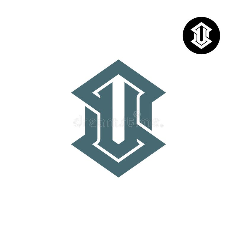 Masculine Letter SU US Monogram Clothing Logo Design Stock Vector ...