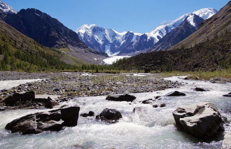 Masej Valley - Altai Mountains Russia Stock Photo - Image of dale, aqua ...