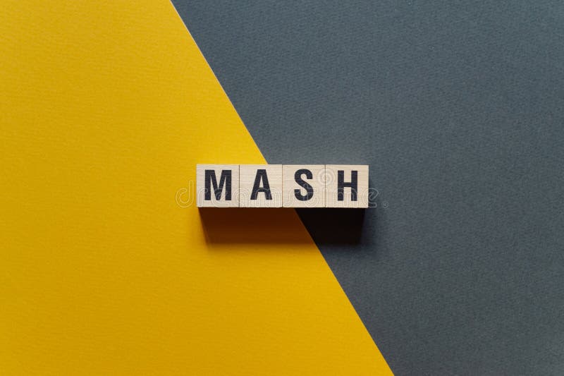 Mash - Word Concept on Cubes Stock Image - Image of homemade, potato ...