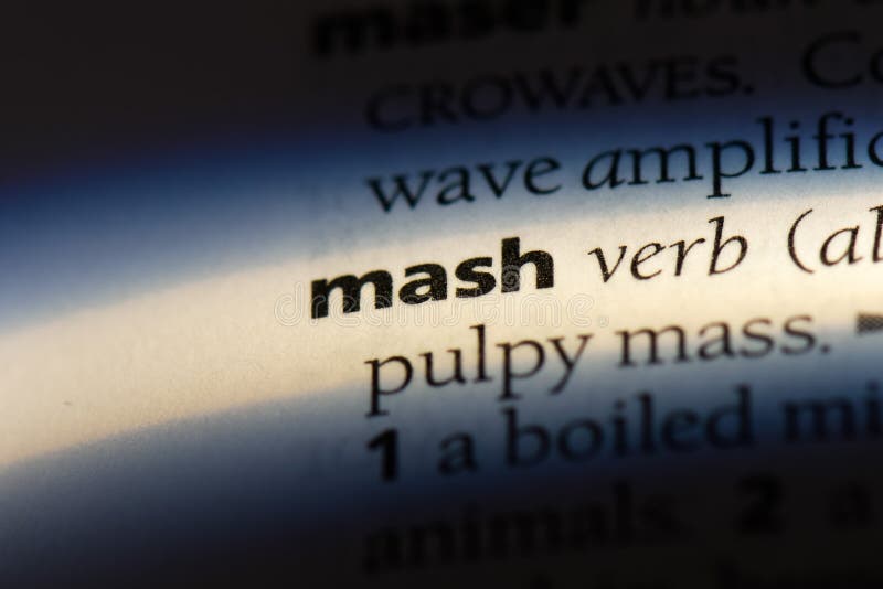 Mash stock image. Image of text, definition, word, idea - 126539845