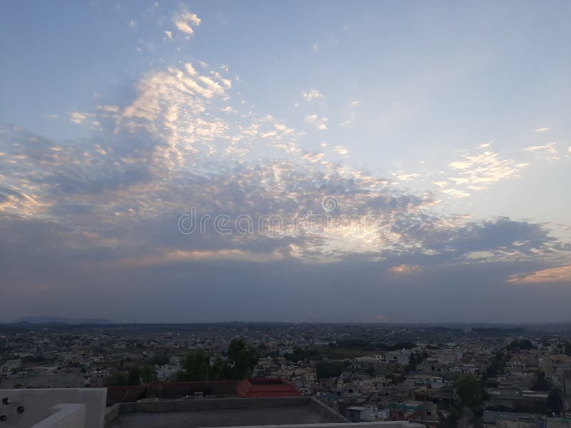 MashAllah Beautifull Sunset Stock Photo - Image of dusk, skyscraper ...