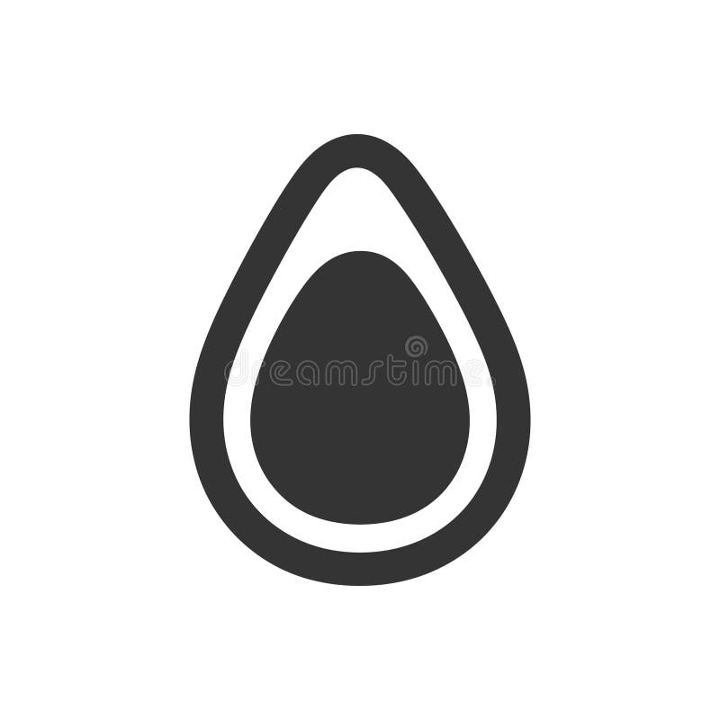 Mashed Avocado Icon stock vector. Illustration of icon - 296706139