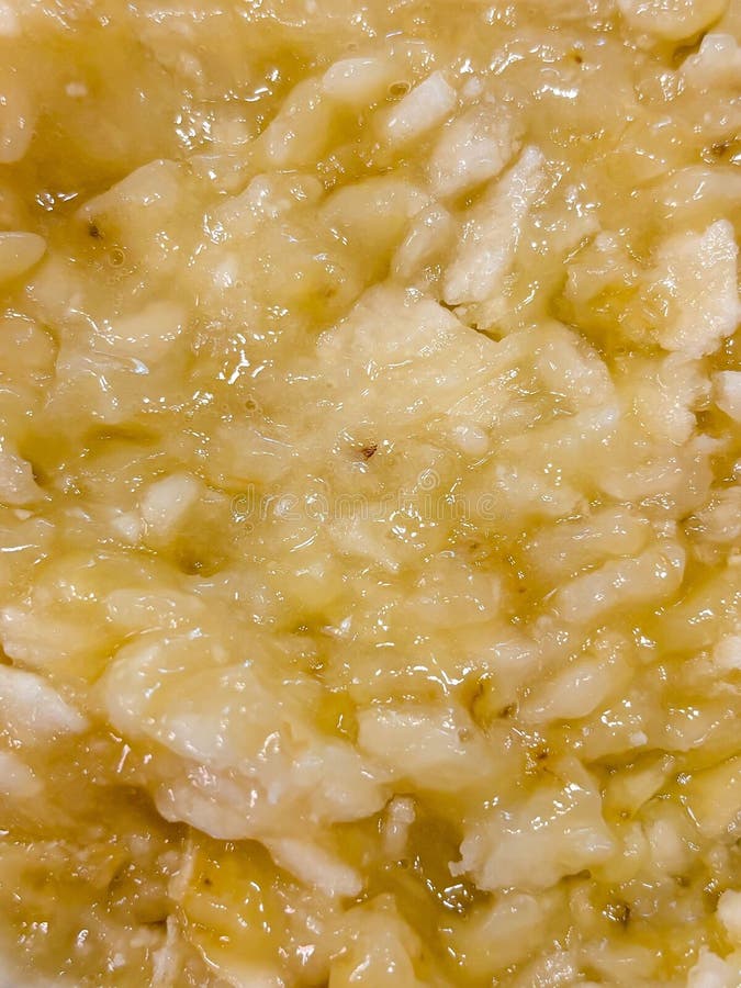 Mashed banana texture stock photo. Image of comida, natural - 360682392