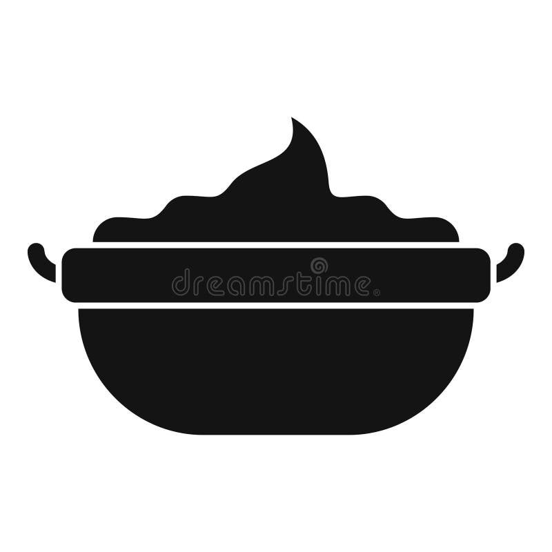 Mashed Food Icon Simple Vector. Mash Potato Stock Illustration ...