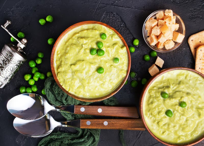 Mashed green peas stock photo. Image of mashed, seasonal - 113858572
