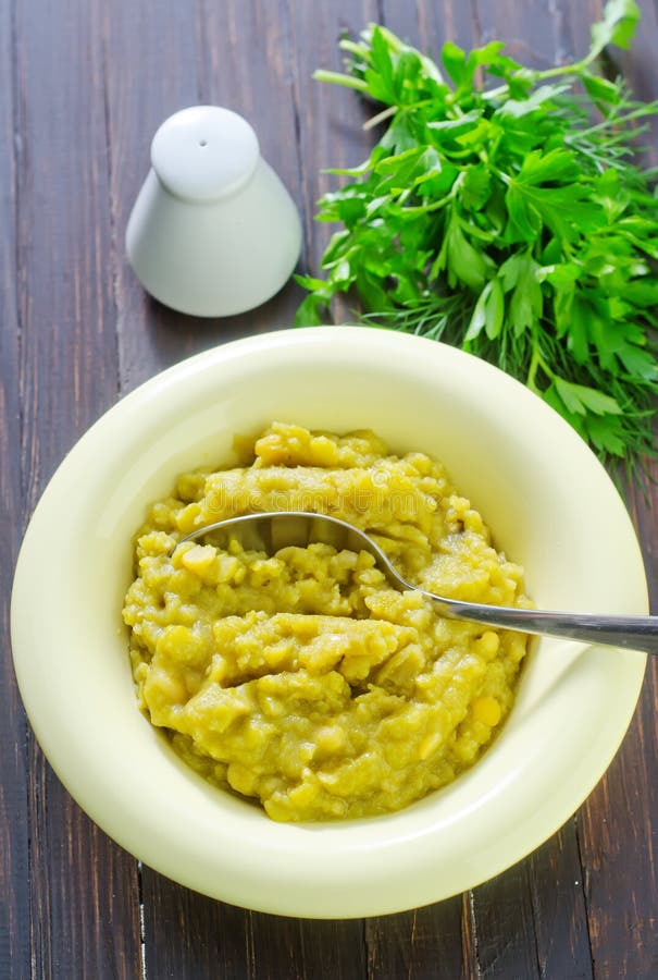 Mashed peas stock photo. Image of boiled, cooked, clear - 37118594