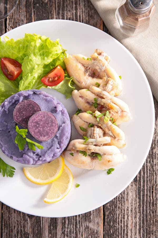 Mashed potato and frog leg stock image. Image of mashed - 46459157