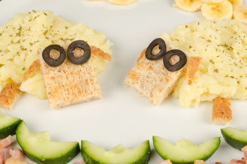 Mashed potato sheep stock image. Image of decorated, cuisine - 37862619